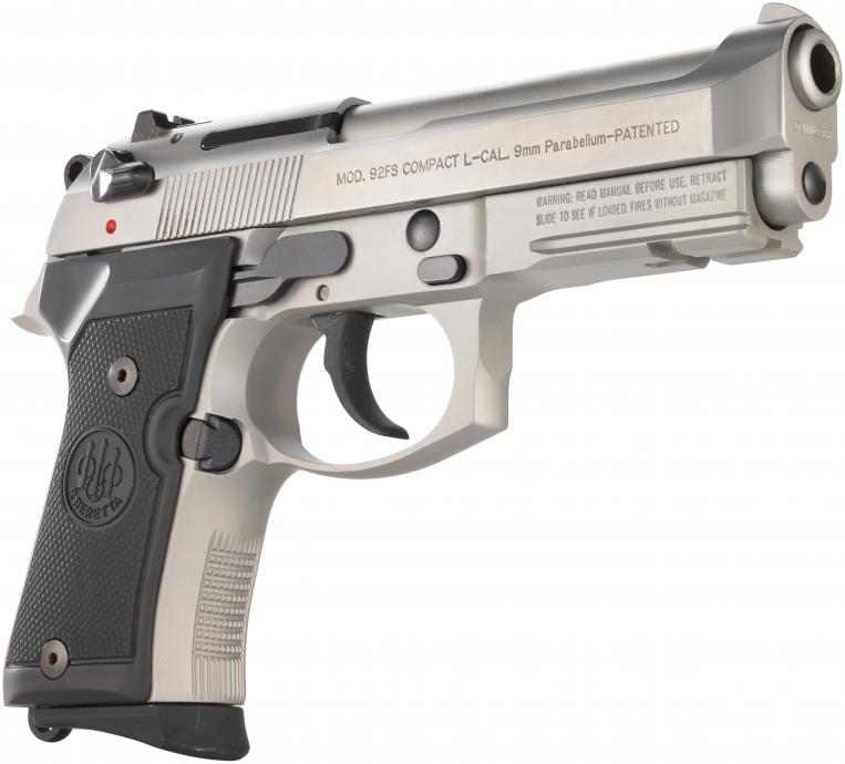 Pistolet Beretta M9A1 92FS compact inox - Calibre 9mm Para 13 coups ...