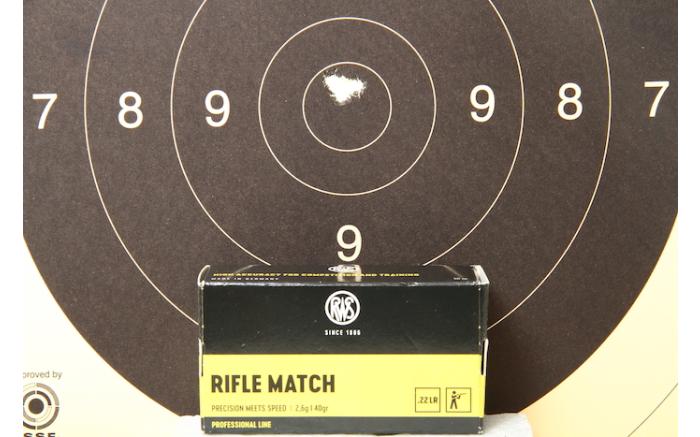 Test de la munition 22 LR Rifle Match de RWS
