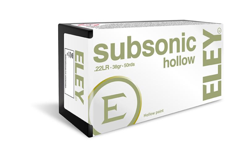 Cartouches Eley Subsonic Hollow Point Cal. 22 LR