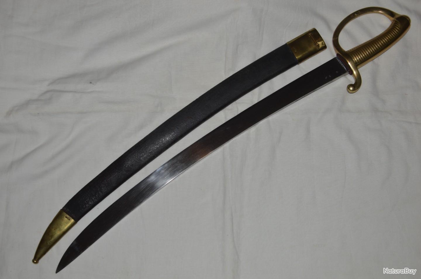 SABRE BRIQUET INFANTERIE Mle AN XI-SABRE DES GROGNARDS 1° EMPIRE ...