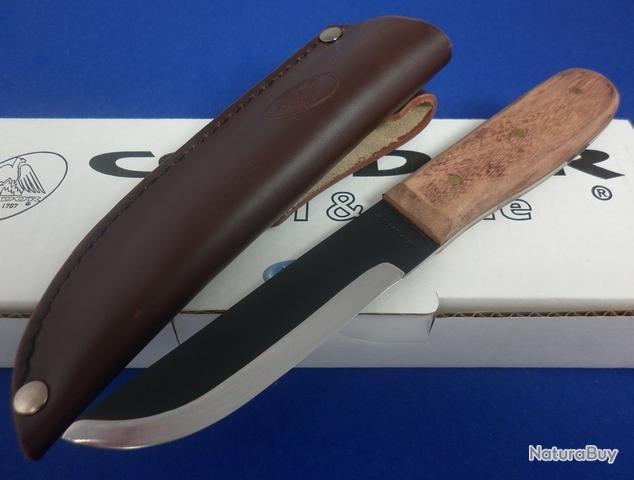 Couteau de Survie Chasse Condor Bushcraft Basic 5" Carbone 1075 Etui Cuir CTK2365HC - Couteaux ...
