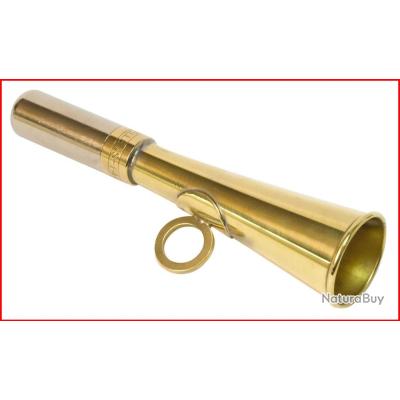 Corne de poche ronde 12 cm laiton poli de Elless - Cornes d'appel ...