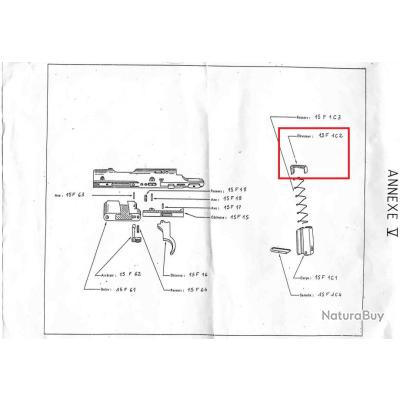 MAS45 - Elévateur chargeur MAS 45 - Pièces détachées d'armes non ...