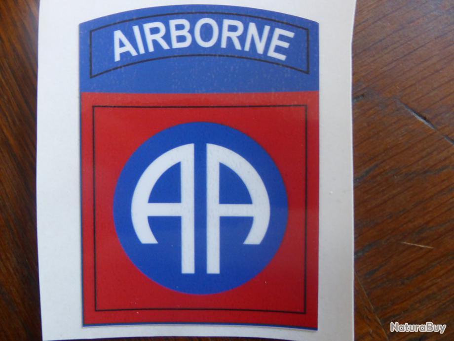 Autocollant sticker 82 nd ALL AMERICAN JEEP DODGE GMC WW2 USA ...