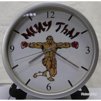 Pendule murale horloge 20cms MUAY THAI boxe combat mma freefight arts ...