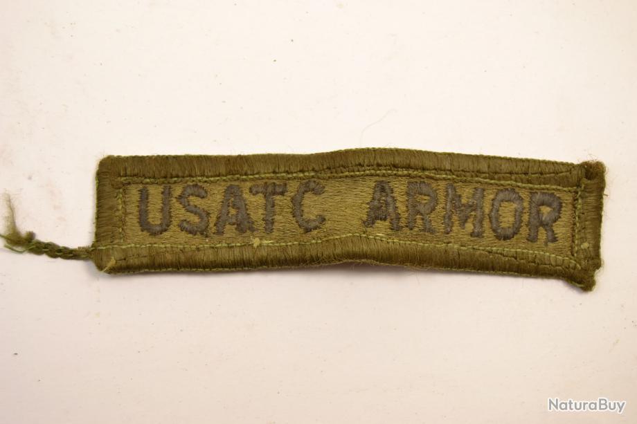 Ancien insigne tissu US ARMY USATC ARMOR - Insignes en tissu - Patchs ...