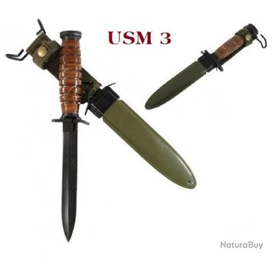 COUTEAU Militaire US M3 Réplique - Couteaux et dagues Militaires (4002830)