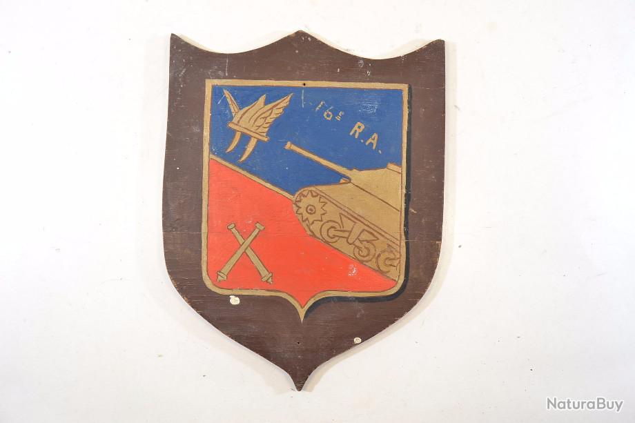 Ecusson artisanal souvenir régiment 16e RA 16 régiment d'Artillerie ...