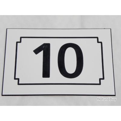 Pancarte numéro de rue personnalisée plaque pvc format 100 x 150 mm ...