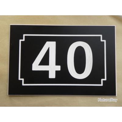 Pancarte numéro de rue personnalisée plaque pvc format 100 x 150 mm ...