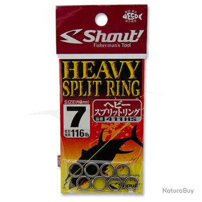 Anneaux brisés Shout Heavy Split Ring (411HS) 7 - Agrafes - Emerillons - Anneaux Brisés - mer ...