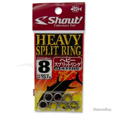 Anneaux brisés Shout Heavy Split Ring (411HS) 8 - Agrafes - Emerillons - Anneaux Brisés - mer ...