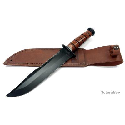 Couteau de Combat Ka-Bar Big Brother Fighting/ Utility Acier 1095 ...