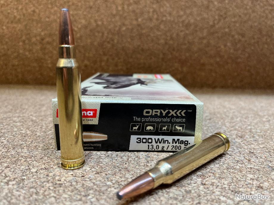 1 BOITES DE MUNITIONS NORMA 300 WINCHESTER MAGNUM ORYX 13G - Balles ...