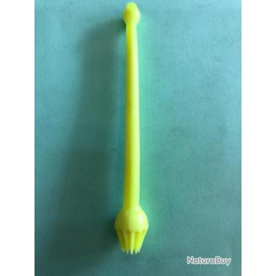 1 dégorgeoir 14 cm plastique jaune fluo pêche carnassier et gros ...