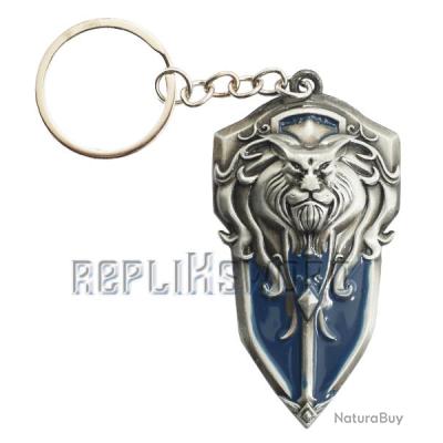 Porte Cle Warcraft Garde Royale WOW Bouclier Lion Repliksword - Porte ...