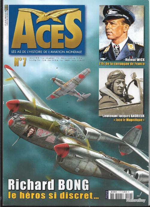 Les as de l'aviation revue aces n 7, helmuth wick, jacques andrieux ...