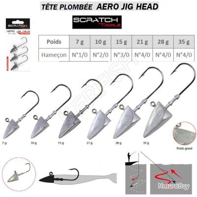 AERO JIG HEAD SCRATCH TACKLE 35 g - Têtes plombées (5519521)