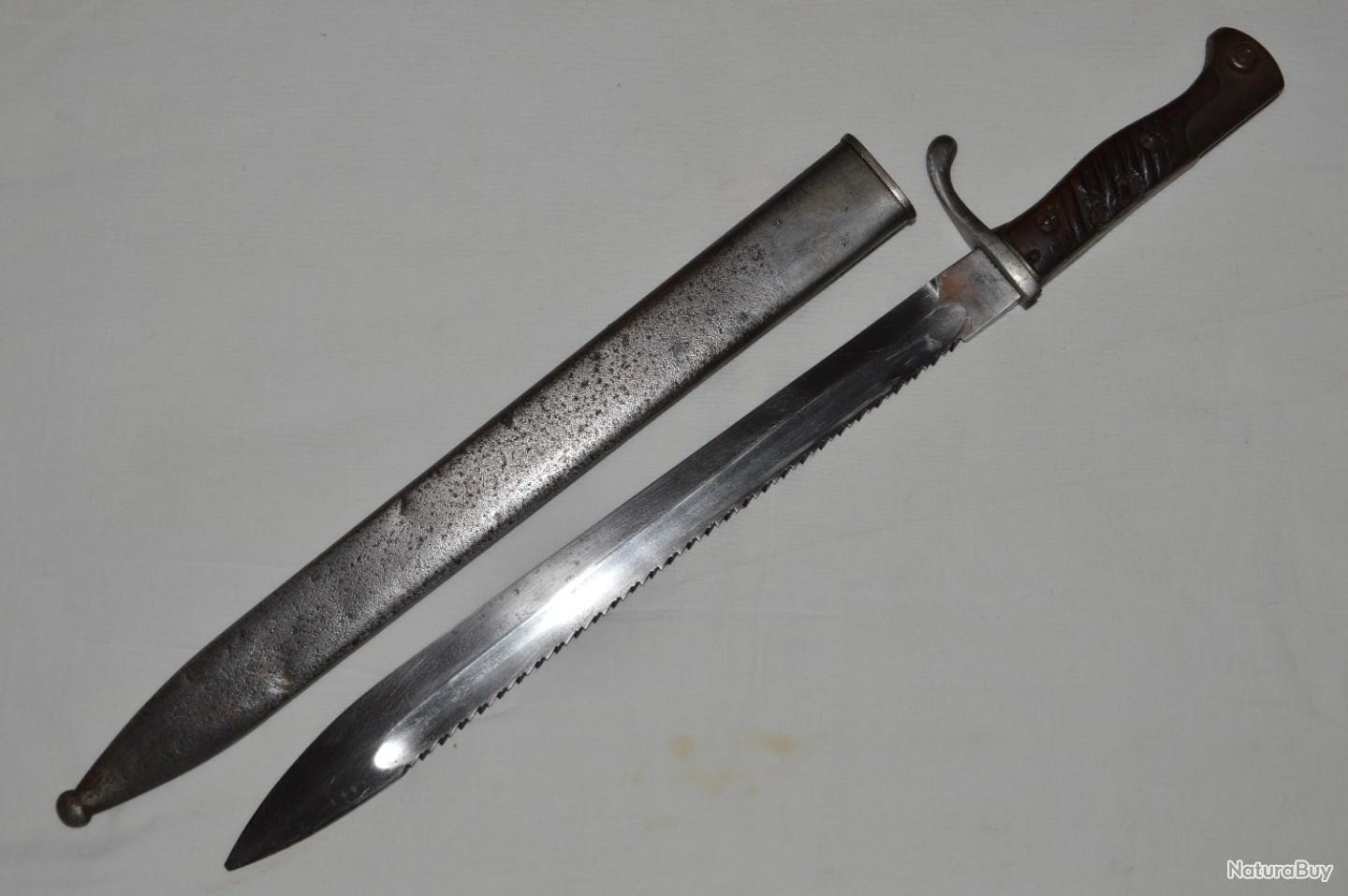 BAIONNETTE MAUSER MODELE 1898/05 PIONNIER (LAME A SCIE)-LAME GOTTLIEB ...