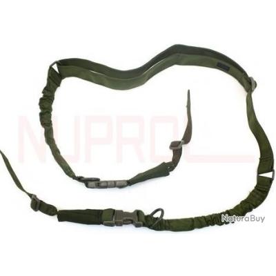 SANGLE 2 POINTS BUNGEE 1000 VERTE OD NP - Sangle Airsoft (5645251)
