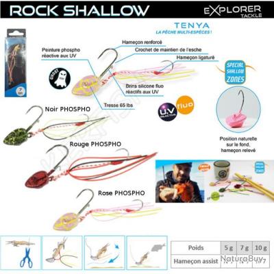 MICRO TENYA ROCK SHALLOW EXPLORER TACKLE 5 g Phospho Noir - Jig - Madaï - Inchiku (5658721)