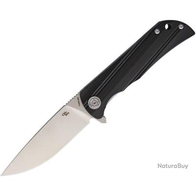 Couteau CH Knives Black Lame Acier D2 Manche G-10 Linerlock Clip ...