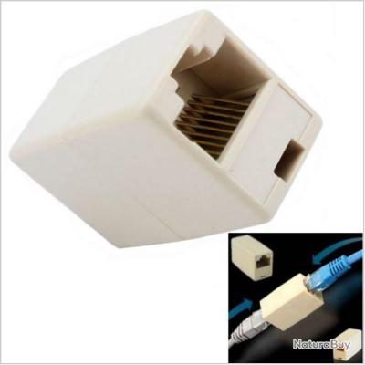 Prolongateur Rallonge RJ45 Reseau Ethernet Femelle - Alarme et ...