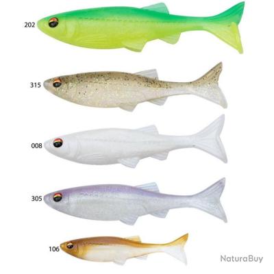 Kapsiz 5" blister de 3 pièces 315 Neon Scale Minnow - Leurres souples ...