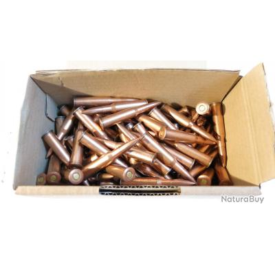 Lot de 100 cartouches 7.62 Mosin Nagant - Balles Calibre 7.62x54R (6692326)