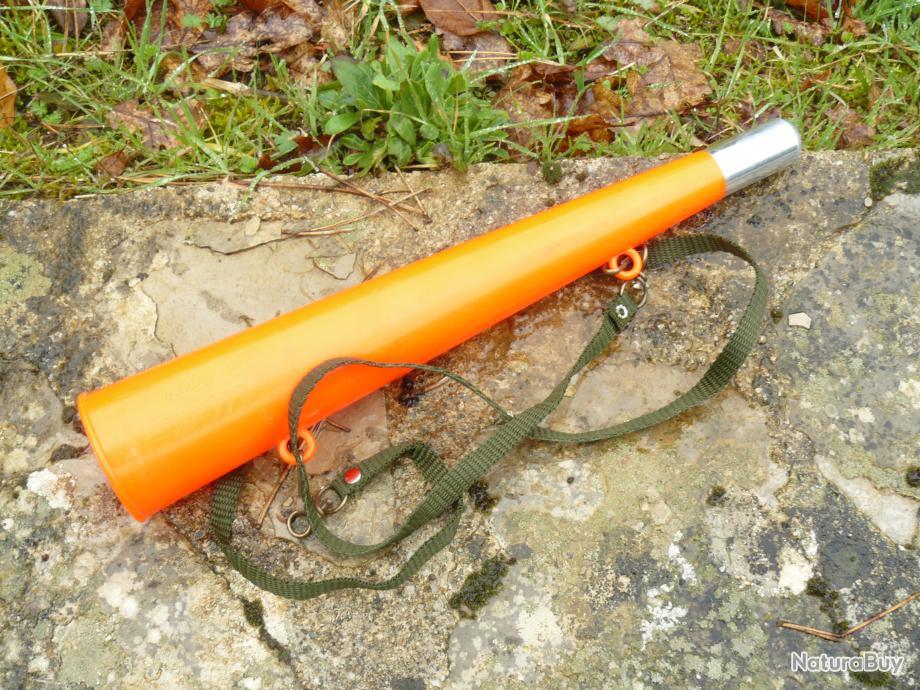 CORNE / TROMPE de chasse ou sport FLUO de 35cm avec bretelle ...
