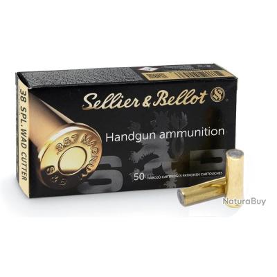 50 cartouches 38 SPECIAL SELLIER BELLOT 148 grs WC - Munitions de Catégorie B (6411905)