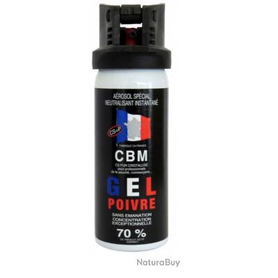 Bombe Lacrymogène Gel Poivre CBM 50 ML Fabrication Française - Bombe ...