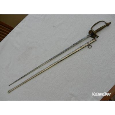 épée militaire française a clavier 1817/82 d'officier subalterne ...
