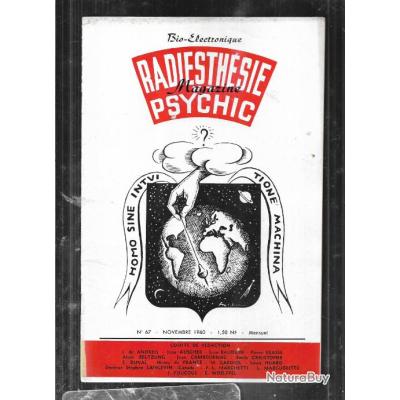 Radiesthésie et psychic magazine n°67 novembre 1960 , magnétisme ...