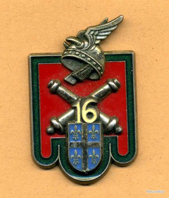 Insigne 16° RA - 16° Régiment d'Artillerie SANS ATTACHE - Insignes ...