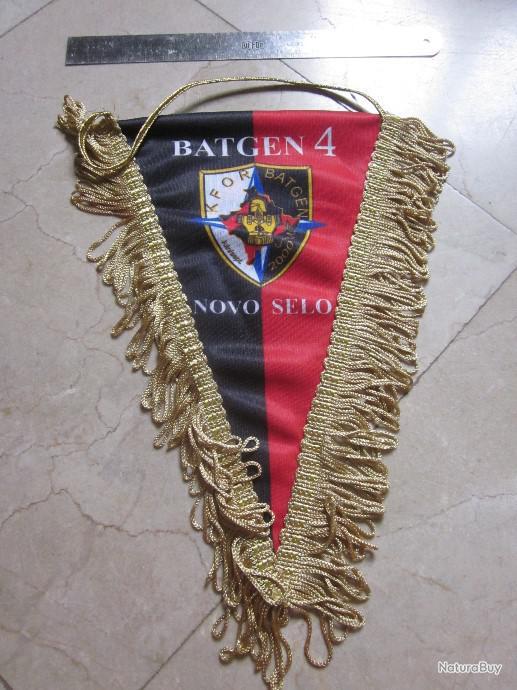 GRAND FANION MILITAIRE KOSOVO BATGEN 4 GENIE - Drapeaux et Fanions ...