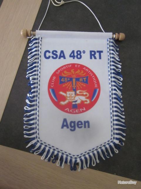 GRAND FANION MILITAIRE CSA 48 RT AGEN TRANSMISSIONS - Drapeaux et ...