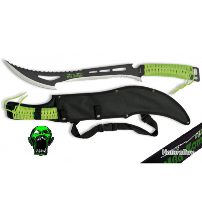 Machette de Brousse droite et courbée Dentelée ( Monster Mad Zombie ...