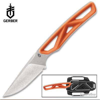 Couteau Gerber Exo-Mod Caper Orange Lame Acier 7Cr17MoV Etui Polymer ...