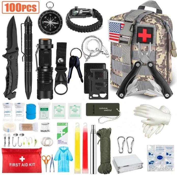 Trousse de Survie 100 EN 1 CAMOUFLAGE AVEC COUTEAU - LIVRAISON GRATUITE ...