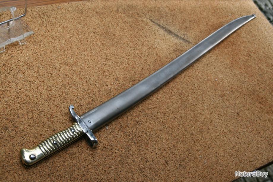 SABRE BAIONNETTE CHASSEPOT MLE 1866 CROISIERE MODIFIEE POUR FUSIL 303 ...