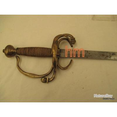 Une épée S / F fin du XVII em en en superbe état - 94 cm - - Epées ...