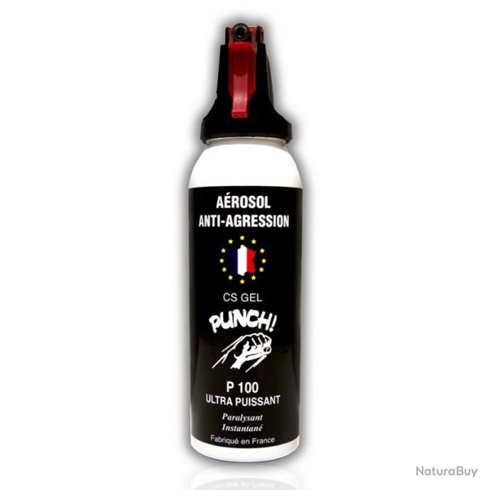 Bombe Lacrymogène 100ml Gaz GEL Anti-Agression - Bombe lacrymogène à ...