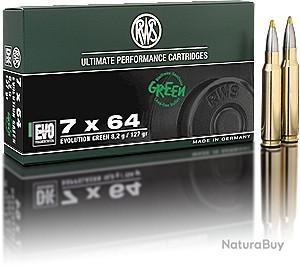 Munitions Rws Cal. 7X64 Evolution Green - Balles Calibre 7x64 (7653823)