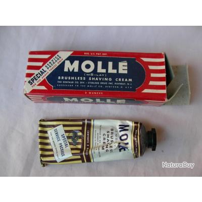 WW2 US CREME A RASER AMÉRICAINE POUR ARMÉE " MOLLÉ " DANS SA BOÎTE 2 ...