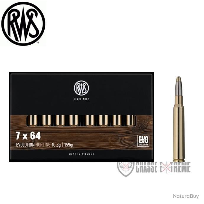 20 Munitions RWS Cal 7X64 159Gr EVO - Balles Calibre 7x64 (7824395)