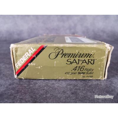 416 RIGBY FEDERAL PREMIUM SAFARI 410 GRAINS SOLID BULLET - Balles ...