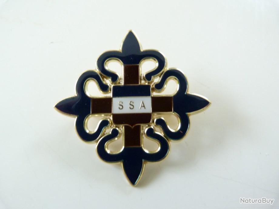 INSIGNE METALLIQUE "SSA" - Insignes en tissu - Patchs (7940121)