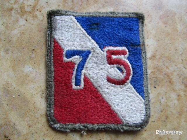 Patch 75th infantry division ww2 US insigne deuxième guerre américain ...