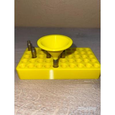 Entonnoir jaune spécialement conçu pour le rechargement des calibres ...